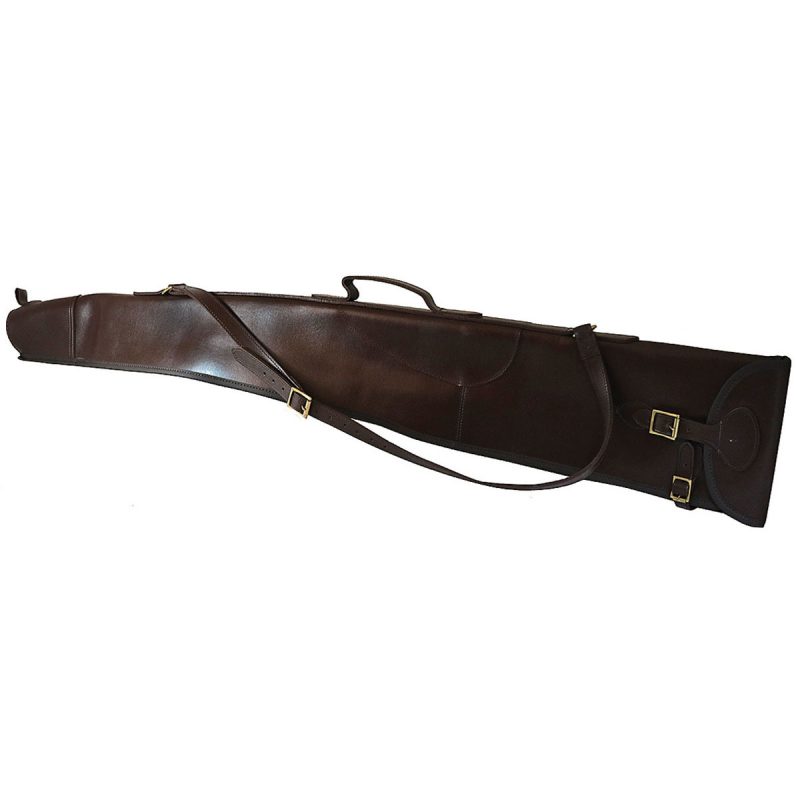 Buckingham Collection 51" Leather Gun Slip - Brown - Enfield Sports