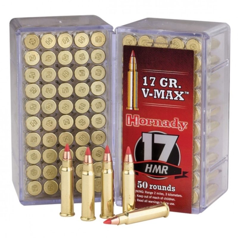 Hornady VMAX .17 HMR 17GR Rimfire Ammunition - Enfield Sports